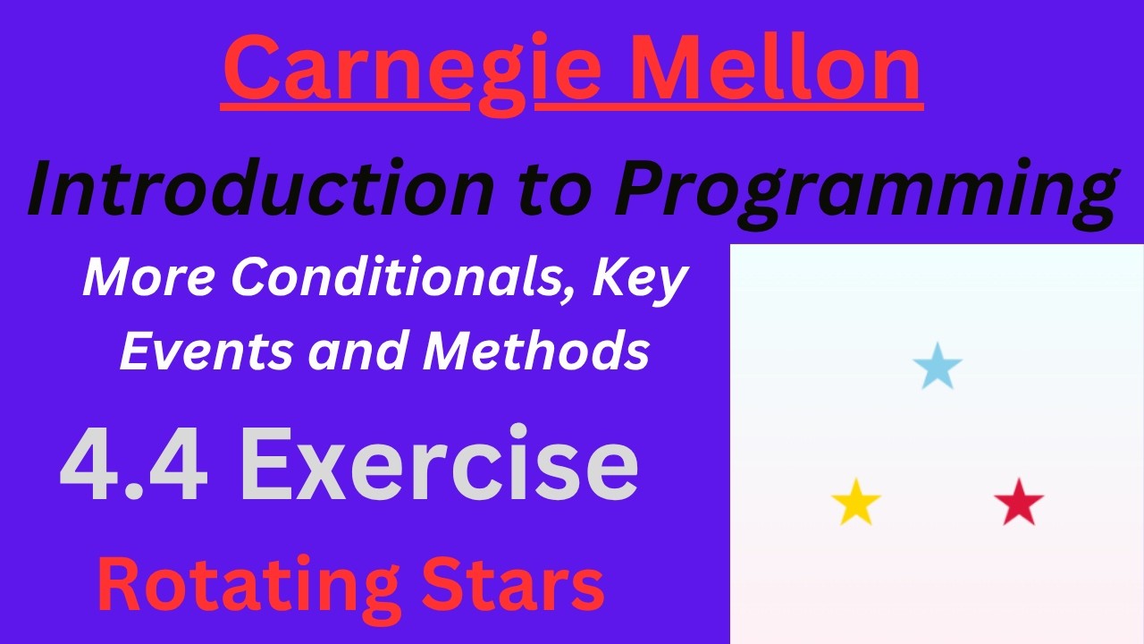 CM Intro to Programming  Unit 4 Lesson 4 Rotating Stars