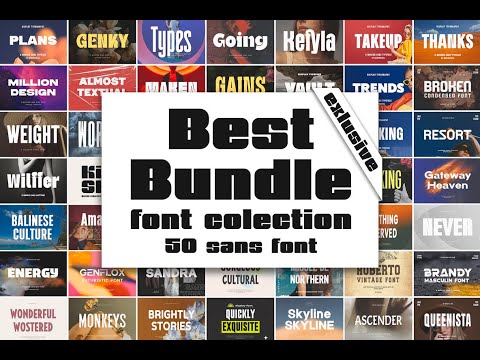 Download Best Bundle 50 Sans Serif Font