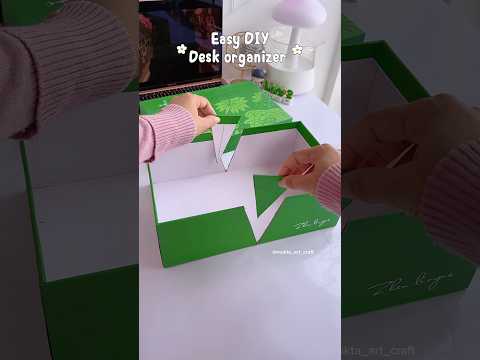 Easy DIY Desk Organizer ๐โจ#shorts #art #diy #muktaartandcraft #youtubeshortsindia