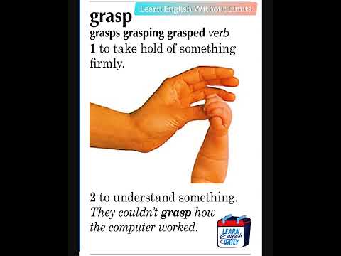 Grasp meaning || English Vocabulary 📑.
