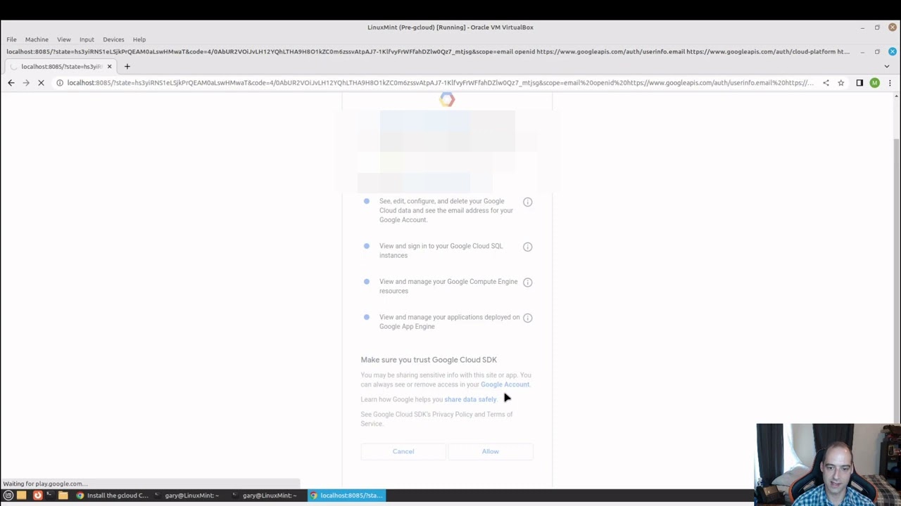 Install Google Cloud SDK (gcloud CLI) on Linux Mint 2023