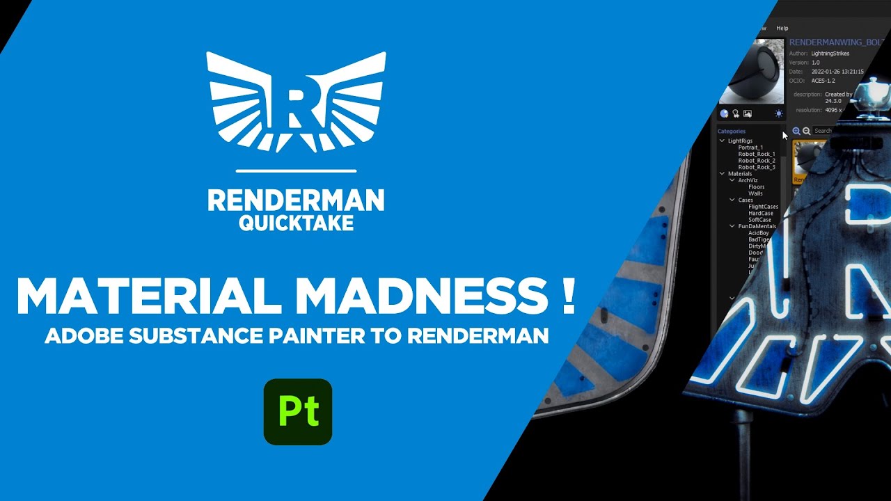 RenderMan Quicktake - RenderMan for Adobe Substance Painter