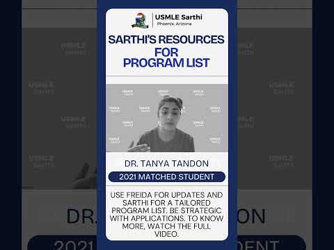 Sarthi's Resources for Program List