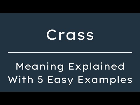 What Does Crass Mean? Crass Meaning in English With 5 Example Sentences