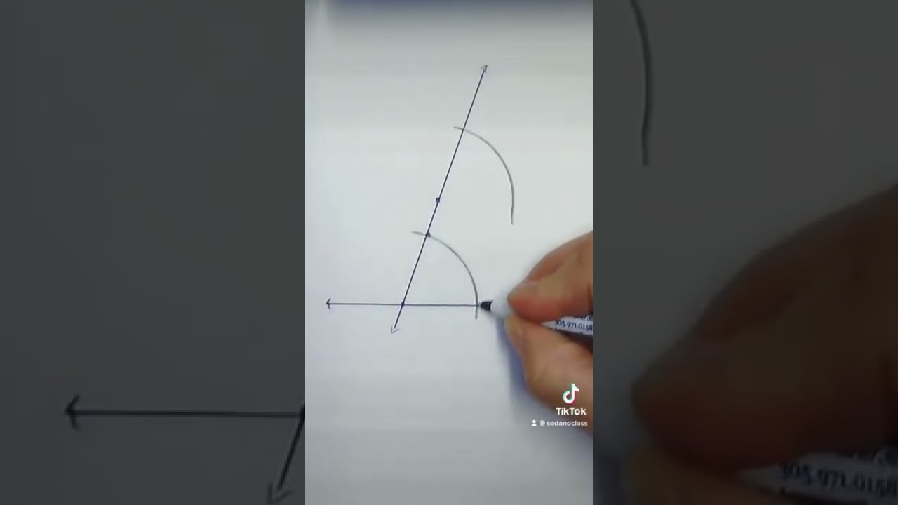 Constructing Parallel Lines with a Compass and Straightedge #shorts #math #geometry