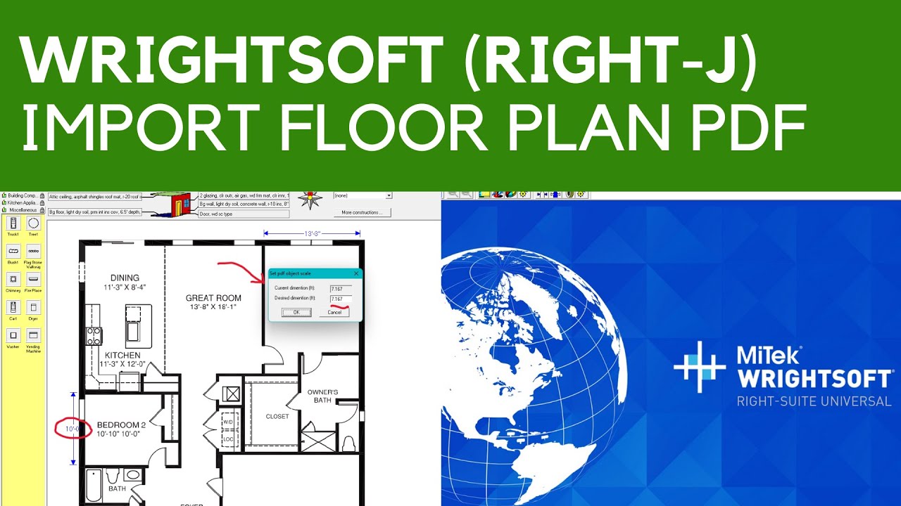 Wrightsoft: Manual J Heat Load Calculation - Import Floor Plan PDF