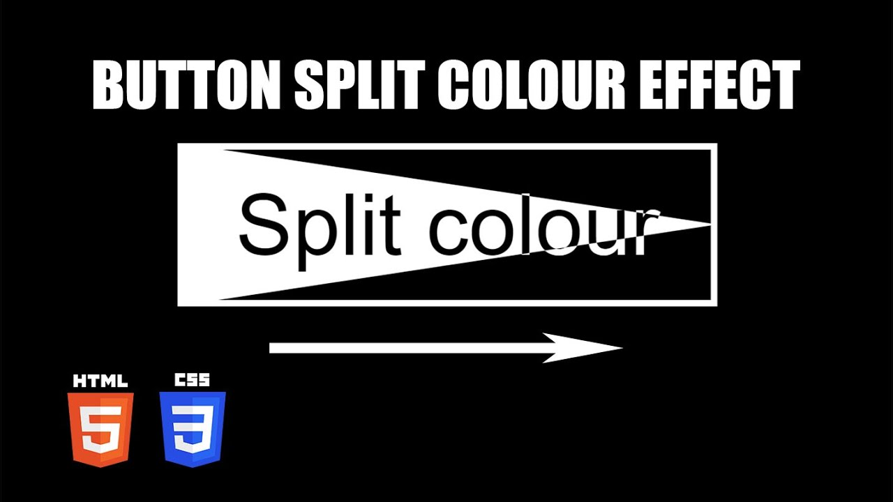 Button Split Colour Hover Effect | HTML & CSS Tutorial