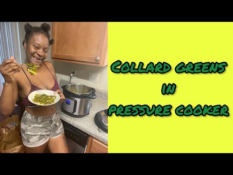 Collard greens in my instant pot pressure cooker