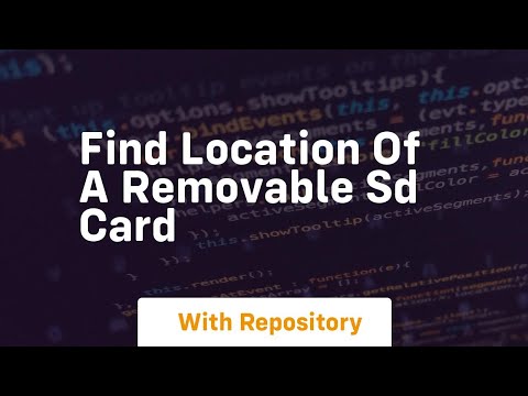 find location of a removable sd card