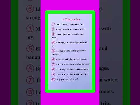 Essay On A Visit to a Zoo in English | A Visit to a Zoo Essay in English
