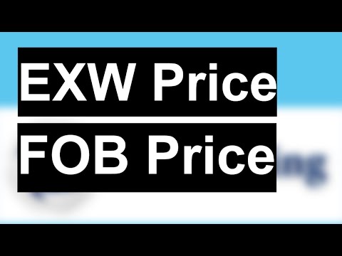 The difference between EXW price and FOB price