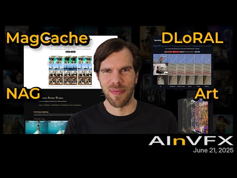 Speed up WAN 2-3x with MagCache + NAG Negative Prompting + One-Step Upscaling | AInVFX News June 21