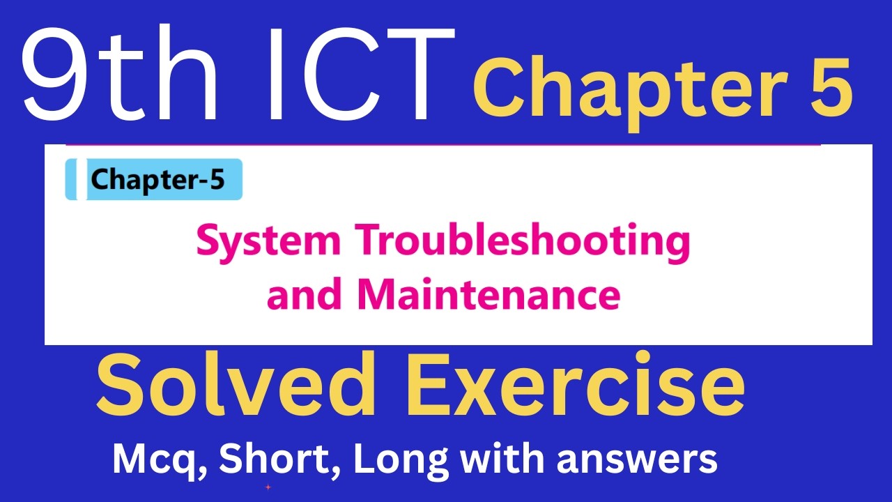 class 9 ict chapter 5 solved exercise