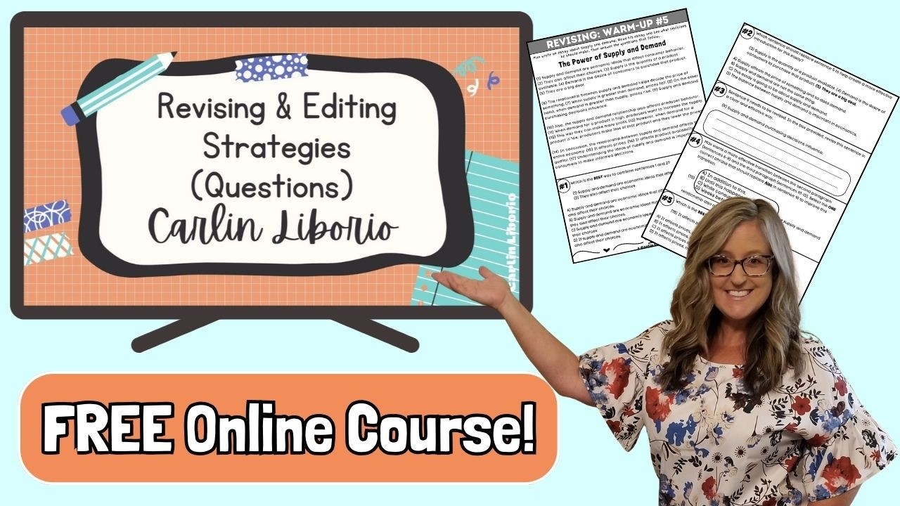 Revising and Editing Strategies for 3rd - English II STAAR Questions (FREE online course)!