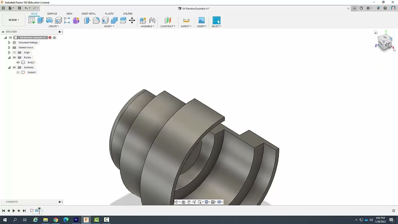 04 02 Revolve Fusion 360