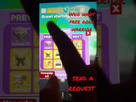 free gold Warrior give away for viewers | muscle legends | roblox | #short #roblox