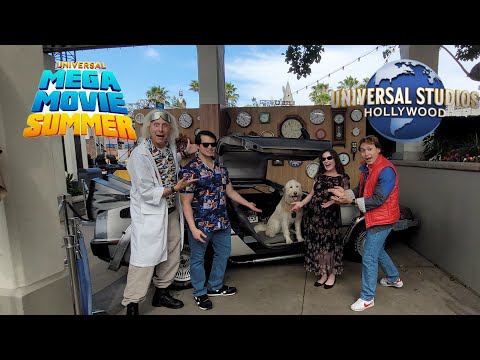 Meet and Greet with Marty McFly, Doc & Einstein at Universal Studios Hollywood Mega Movie Summer!