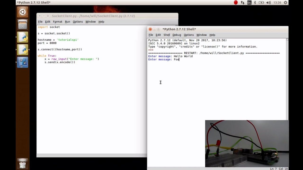 Socket Tutorial P.1 -- Communicating Between Two Python Devices