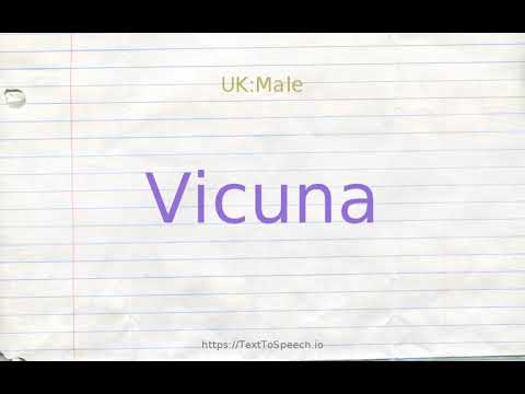 How to pronounce vicuna