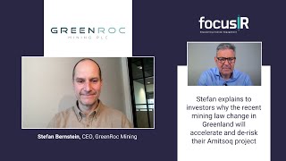 Stefan Bernstein, CEO of GreenRoc, explains how law changes in ...