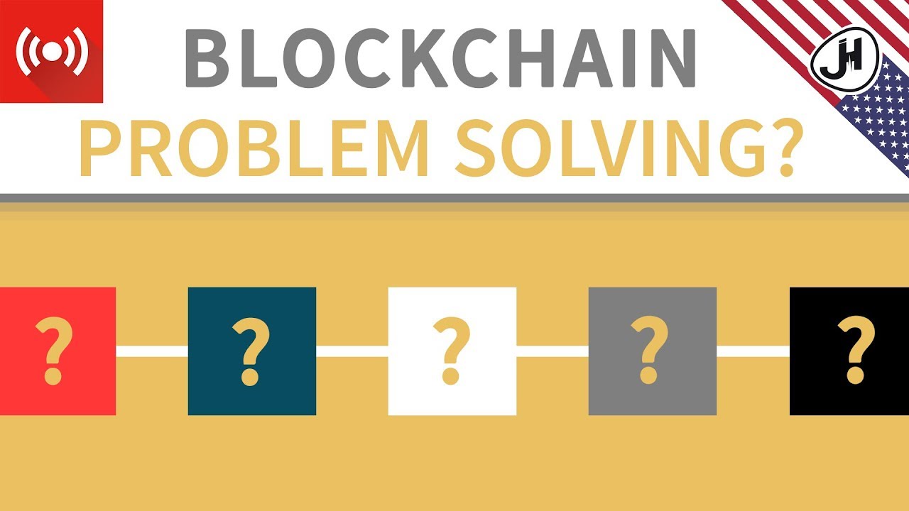 Which problem does a blockchain solve?