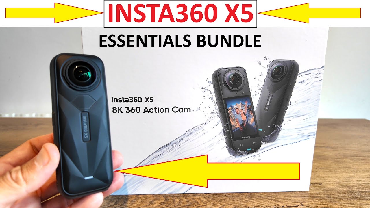INSTA360 X5 ESSENTIALS BUNDLE - UNBOXING AND a short INTERFACE OVERVIEW