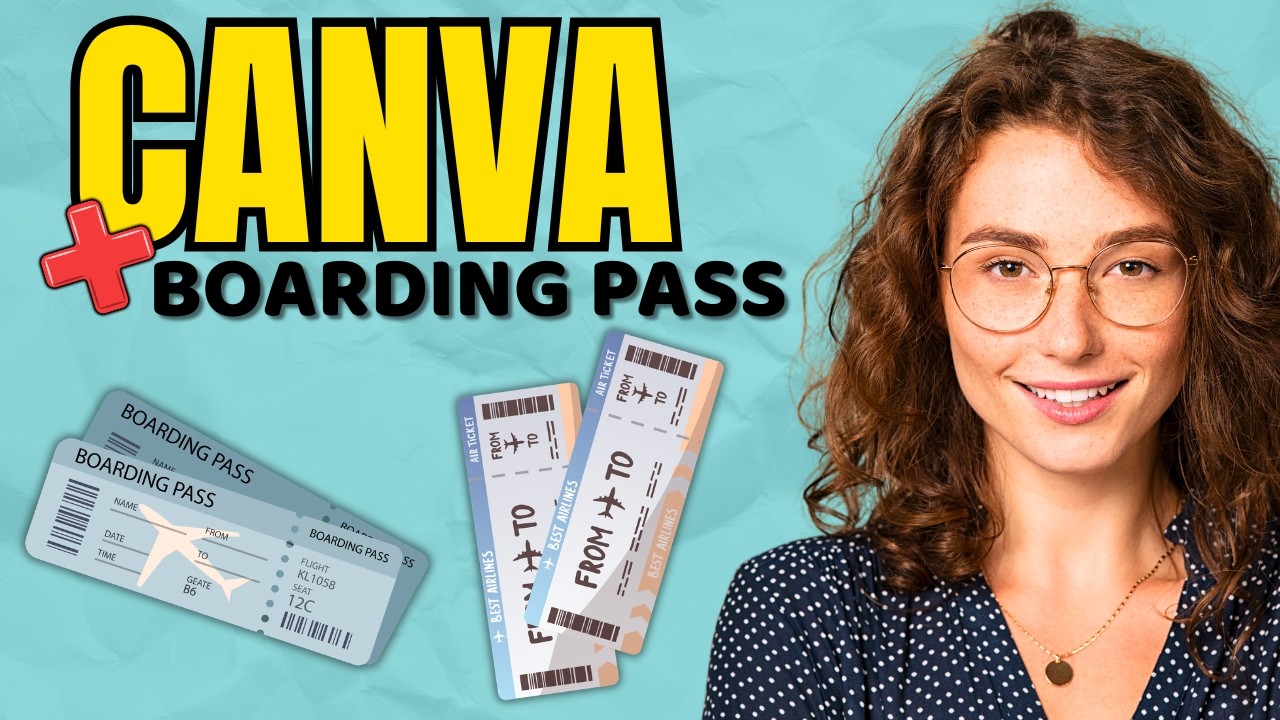 How to Make Boarding Pass Template in Canva — Beginner Friendly