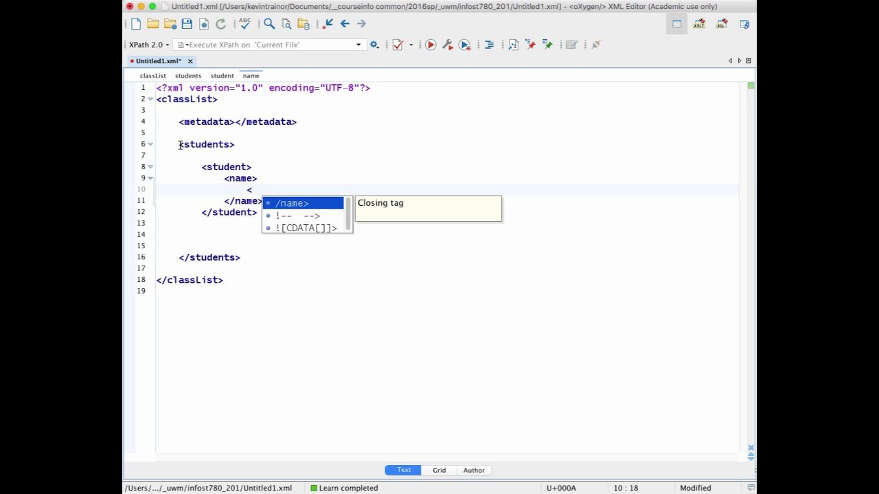Tutorial: Designing & Authoring an XML Data Interchange Document
