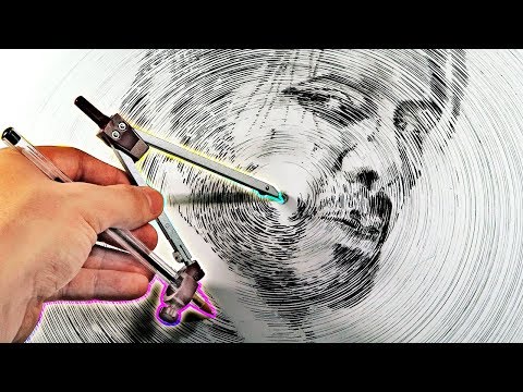Como dibujar una cara con compás – Dibujo Técnico PAU
