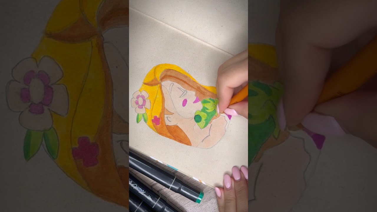 Rapunzel & Pascal Being Adorable 🦎💛 | #rapunzel#pascal#tangled#disneyshorts#cutemoment#funnydisney