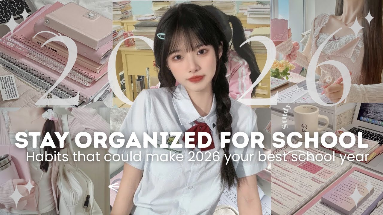 How to Stay Organized for School 2026 (Simple Habits That Actually Work) ⋆ 𐙚 ̊. 🤍