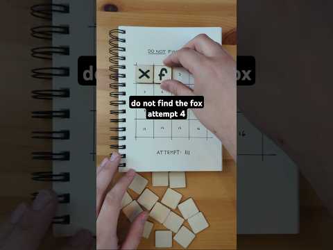 Attempt 4. Place 16 letters without making a FOX #wordsearch #challenge