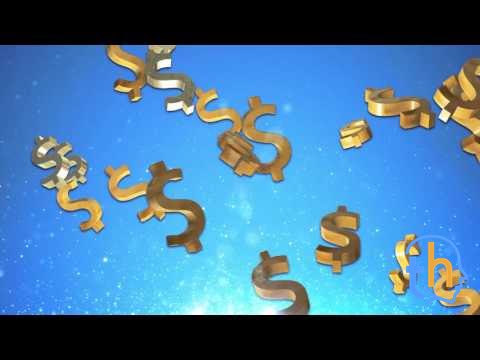 Falling Dollar 3d background