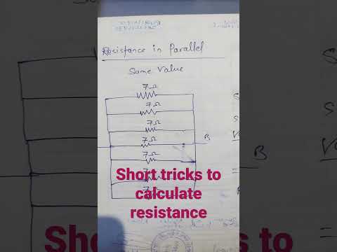 Short tricks Parallel resistance calculation #12th#jeemains #electrical#electronic#study #education