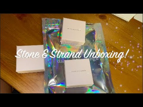 Dainty Rings Stone & Strand Unboxing