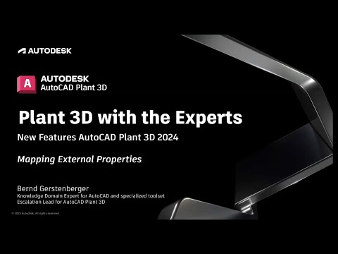 New Features 2024: Mapping External Properties | AutoCAD Plant 3D
