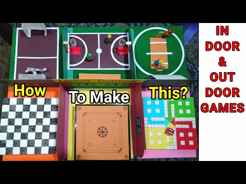 Indoor and outdoor games project || how to make indoor outdoor model || physical education model