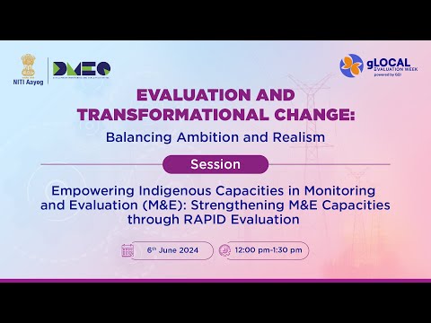 Empowering Indigenous Capacities in Monitoring and Evaluation (M&E)