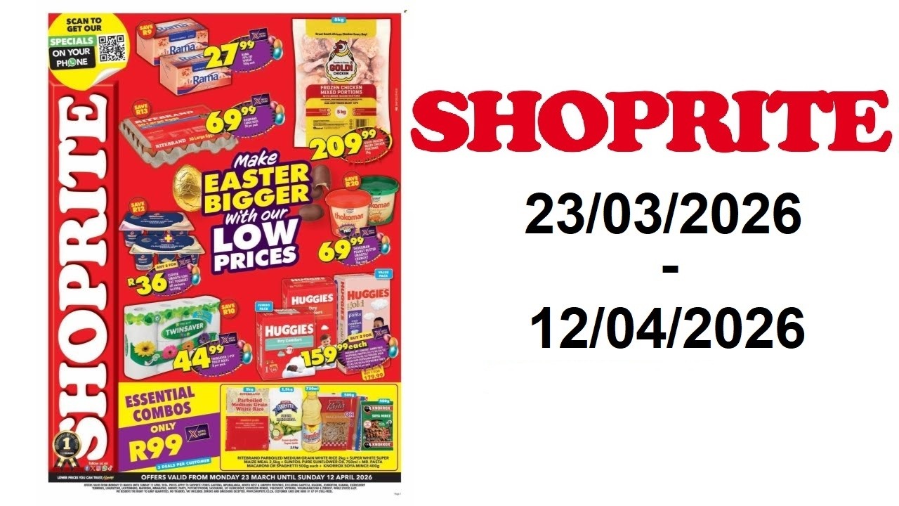 Shoprite specials - Easter Deals Gauteng - 23/03/2026 - 12/04/2026