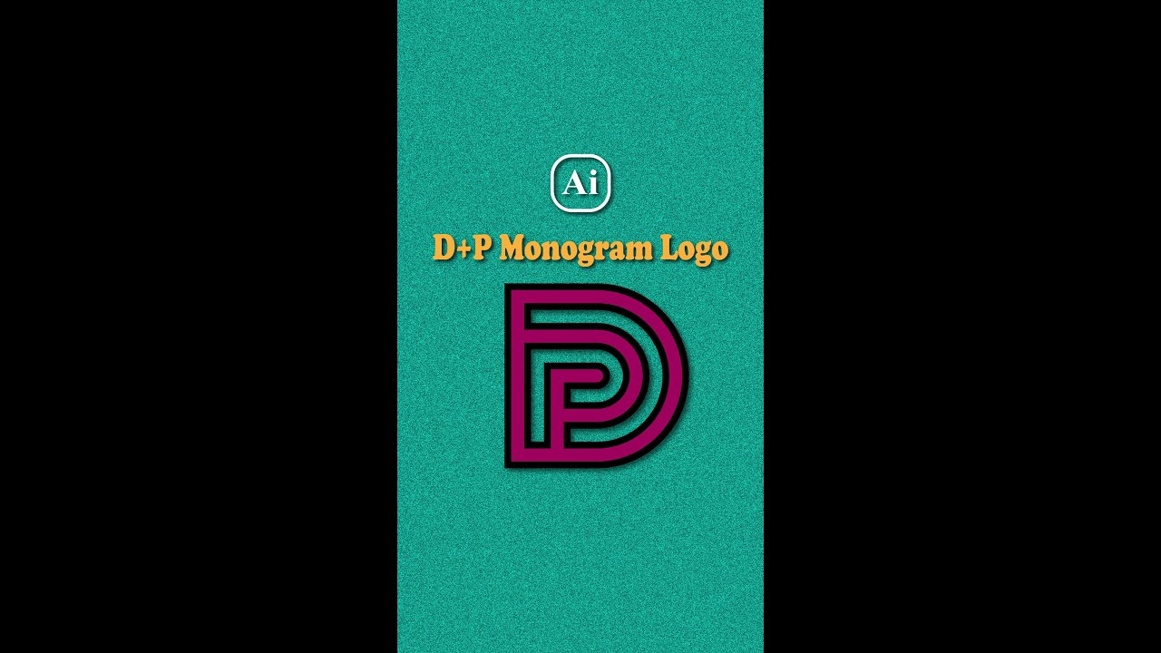 Adobe Illustrator - D+P Monogram Logo Design