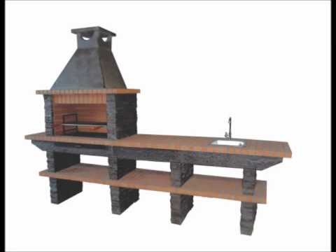 Cast Stone Barbecue-Garden Cast Stone Barbecue - Free shipping