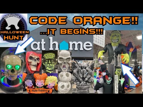 CODE ORANGE 2023 HALLOWEEN HUNT FOR NEW DECORATIONS AT HOME STORE DISNEY NIGHTMARE BEFORE CHRISTMAS