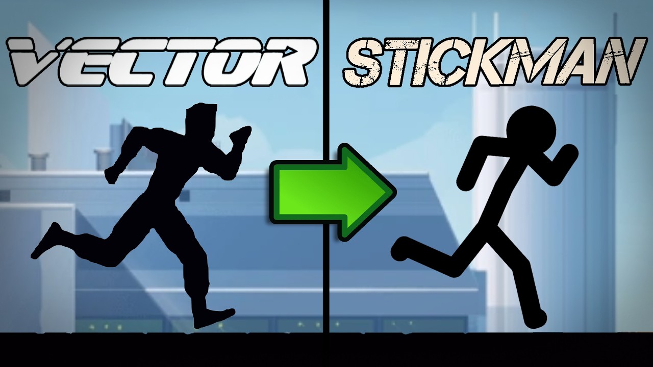 STICKMAN in VECTOR PARKOUR GAME?! | Pivot Animation