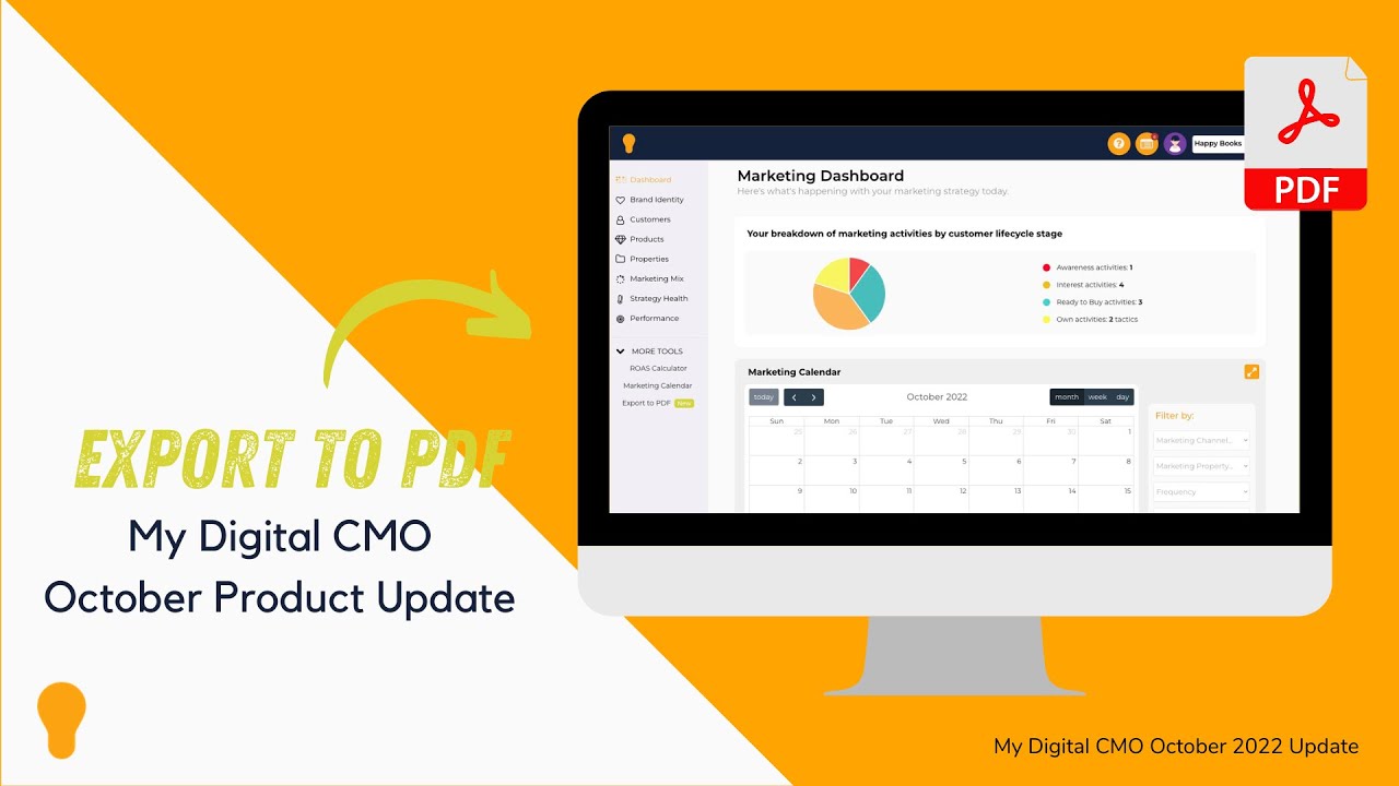 Export to PDF: My Digital CMO October Update