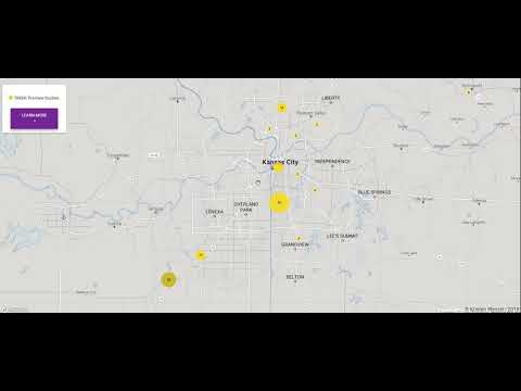 example of heatmap using Mapbox GL JS