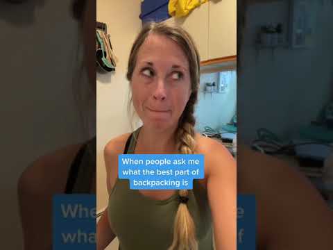 When people ask me what the best part of backpacking and hiking is!