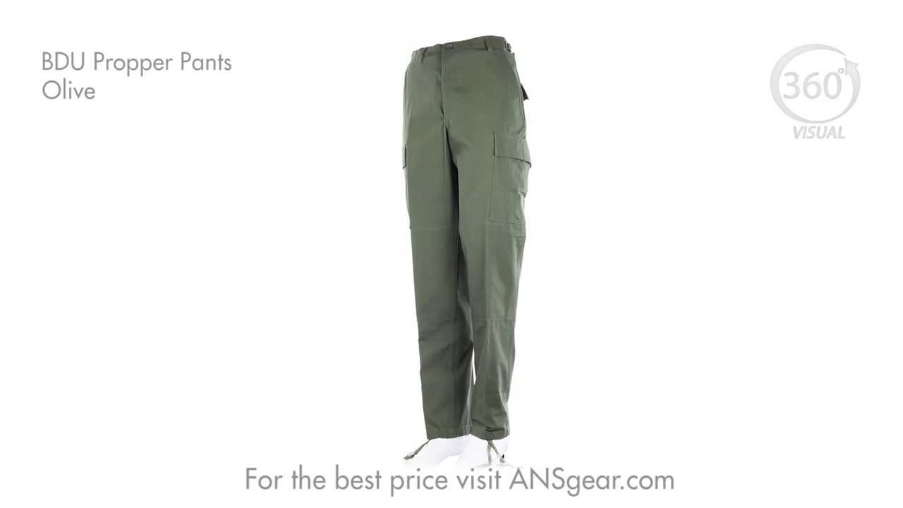 BDU Propper Pants - Olive - Visual 360