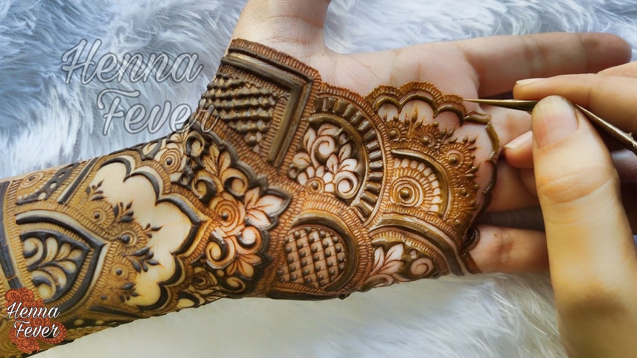 Beautiful Kashmiri Henna Mehndi Design | Detailed Mehndi Application Step by Step