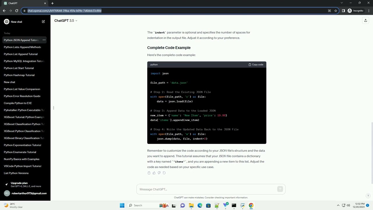 python append to a json file