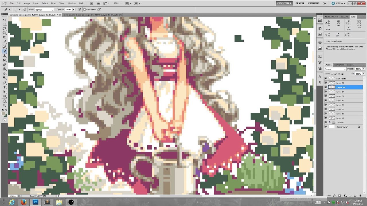 Through the Roses [Pixel Speedart]